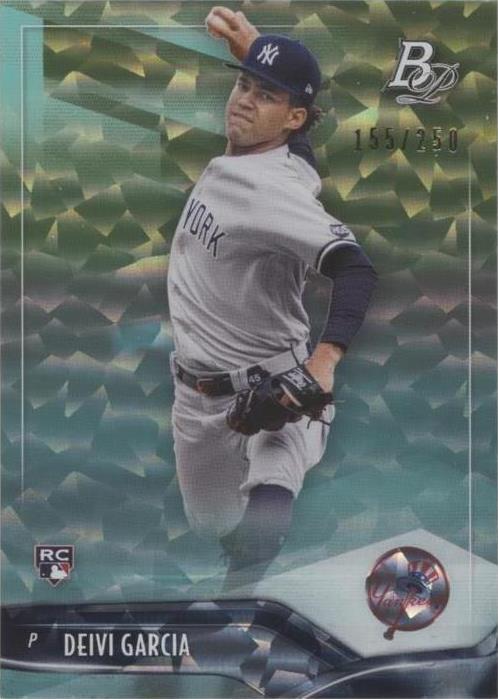 2021 Bowman Platinum - Aqua Ice Foilboard #63 Deivi Garcia /250 (RC ...