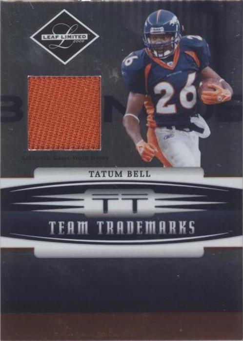 2006 Leaf Limited - Team Trademarks Materials #TT-13 Tatum Bell /100 ...