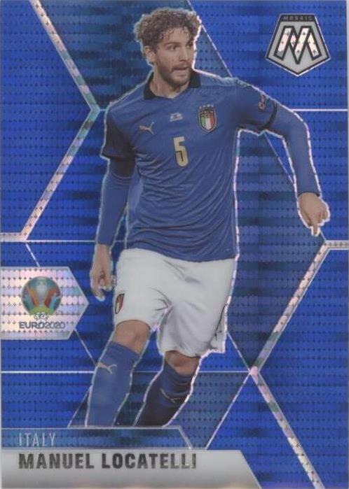 2021 Panini Mosaic UEFA Euro 2020 - Manuel Locatelli #134 Blue Pulsar ...