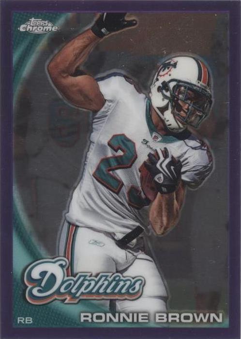 2010 Topps Chrome - Ronnie Brown #C78 Purple Refractor /555 for sale ...