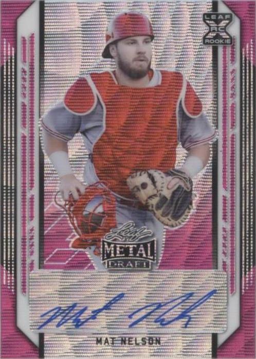 2021 Leaf Metal Draft - Pink Wave #BA-MN1 Mat Nelson /10 (AU, RC) for ...