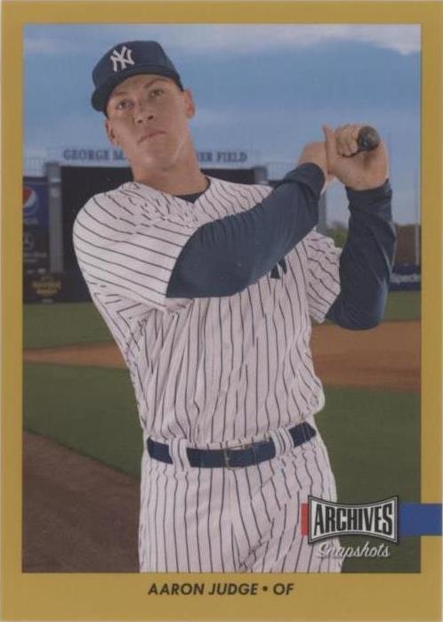 2017 Topps Archives Snapshots - Gold #AS-AJ Aaron Judge /10 (RC) for ...