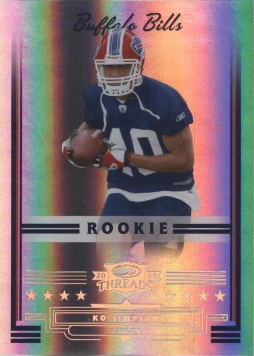 2006 Donruss Threads - Century Proof Bronze #211 Ko Simpson /250 (RC ...