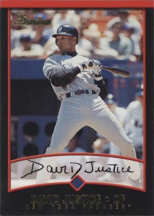 2001 Bowman - David Justice #121 for sale online | eBay