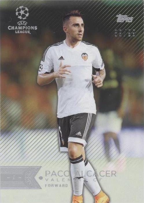 2015-16 Topps UCL Showcase - Green #200 Paco Alcacer /99 for sale ...