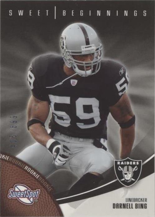 2006 Sweet Spot - Sweet Beginnings #129 Darnell Bing /699 (RC) for sale ...