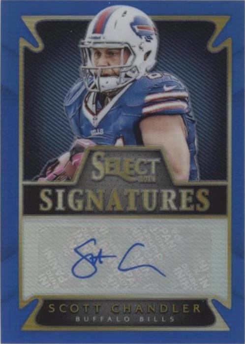 2014 Panini Select - Select Signatures Blue Prizm #SS-SC Scott Chandler ...