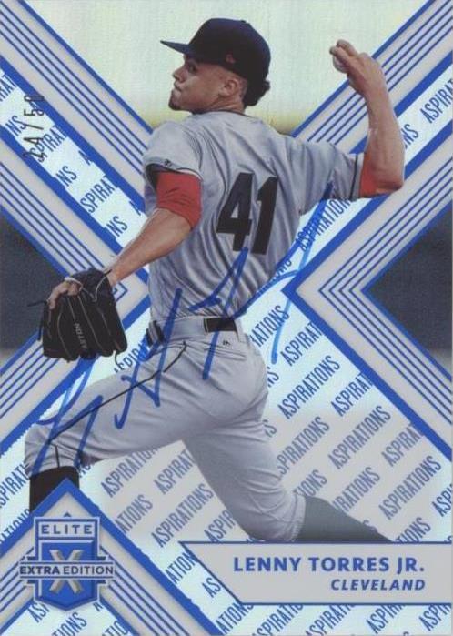 2018 Panini Elite Extra Edition - Aspirations Autographs Blue #40 Lenny ...
