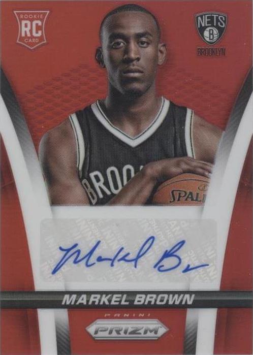 2014-15 Panini Prizm - Rookie Autographs Red Prizm #36 Markel Brown ...