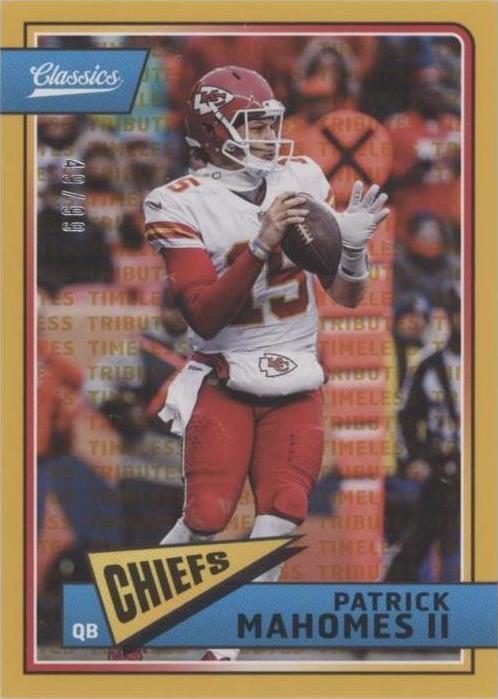 2018 Panini Classics - Timeless Tributes Gold #49 Patrick Mahomes II ...