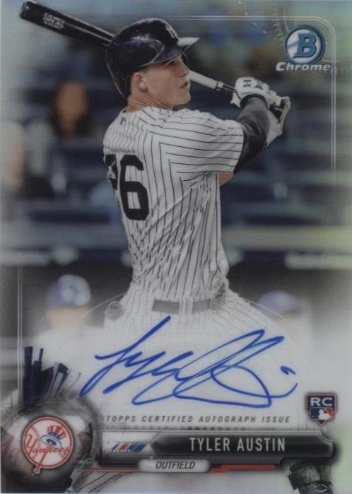 2017 Bowman - Chrome Rookie Autographs Refractor #CRA-TA Tyler Austin ...