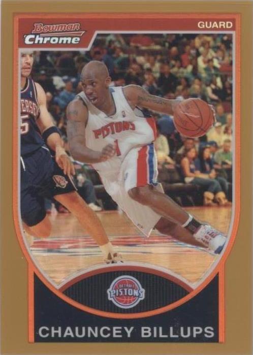 2007-08 Bowman Draft Picks & Stars - Chrome Gold Refractor #68 Chauncey Billups /99 for sale ...
