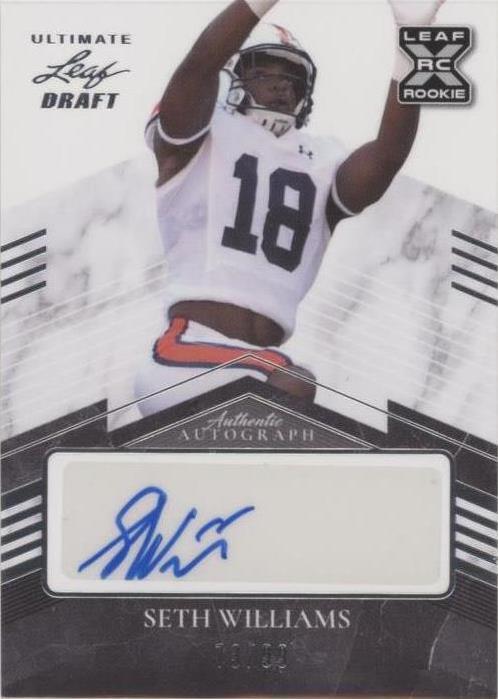 2021 Leaf Ultimate Draft - Seth Williams #BA-SW2 /99 (AU, RC) for sale ...