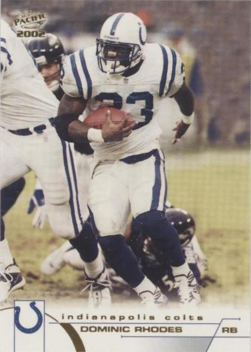 2002 Pacific - Dominic Rhodes #198 for sale online | eBay