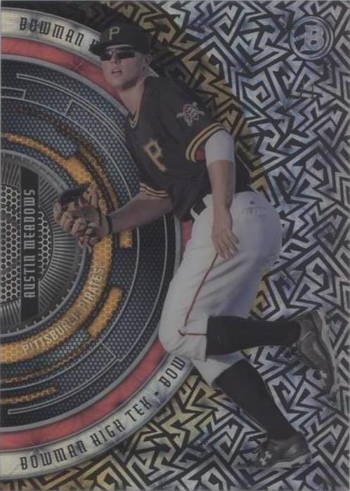 2017 Bowman High Tek - Pattern 11 Jagged Maze Black Galactic Diffractor ...