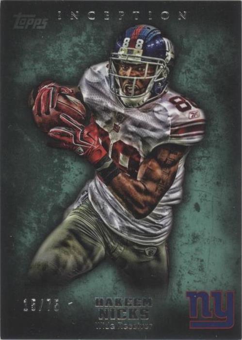 2012 Topps Inception - Green #81 Hakeem Nicks /75 for sale online | eBay