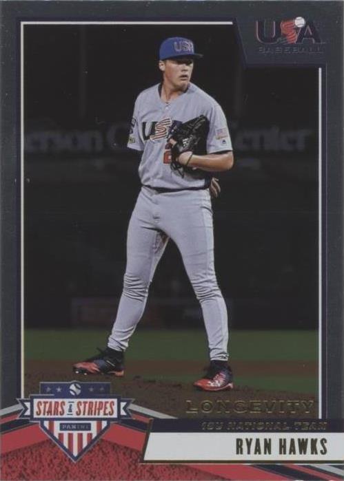 2019 Panini USA Baseball Stars & Stripes Longevity - #35 Ryan Hawks (RC ...