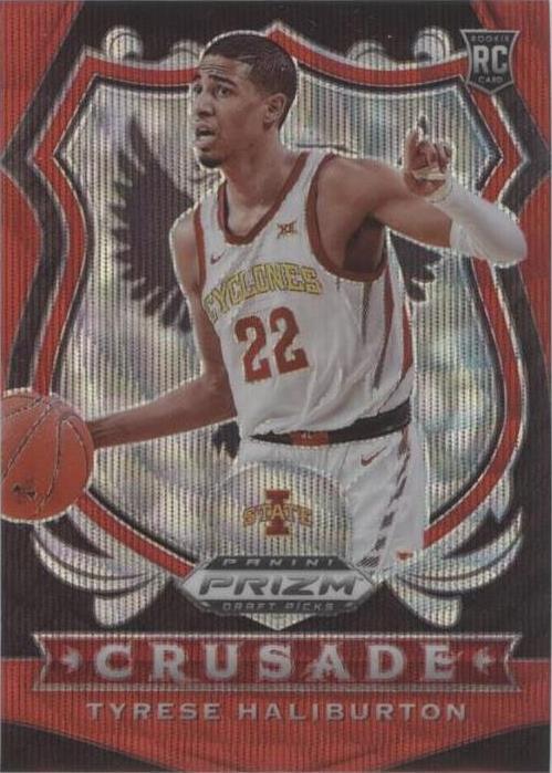 2020-21 Panini Prizm Draft Picks - Crusade Ruby Wave Prizm #90 Tyrese ...