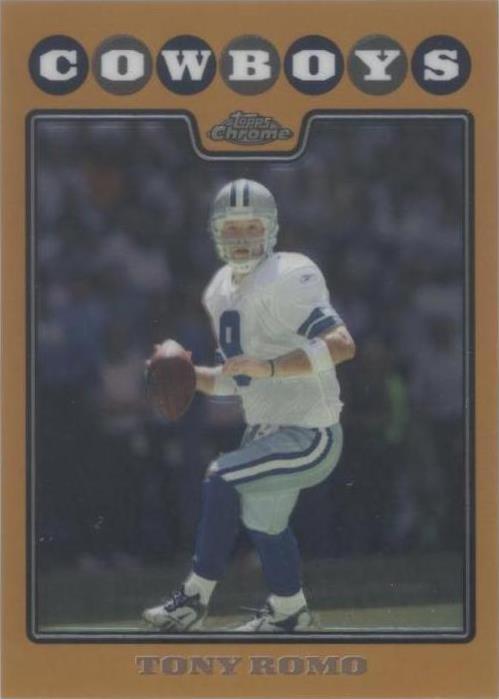 2008 Topps Chrome - Gold Refractor #TC14 Tony Romo /199 for sale online ...