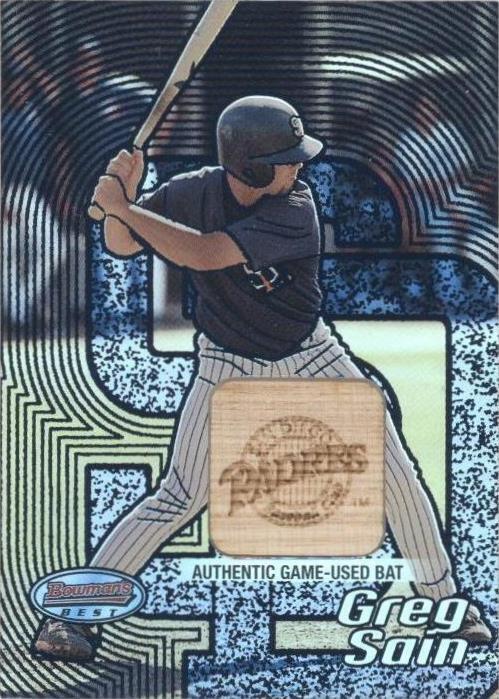 2002 Bowman's Best - Bat Greg Sain #153 Blue (MEM, RC) for sale online ...