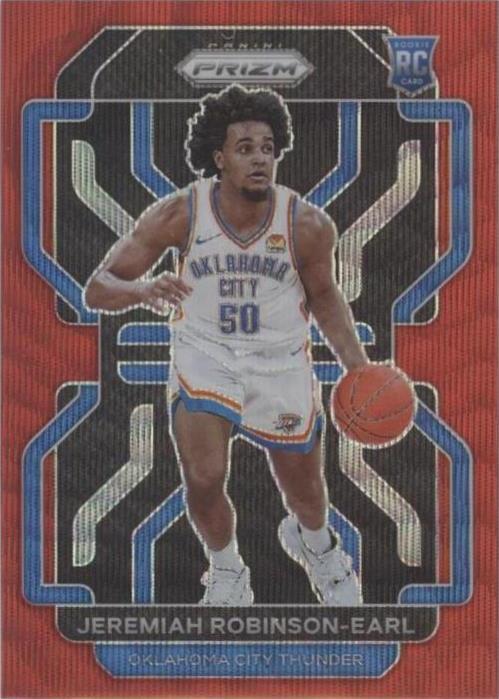 2021-22 Panini Prizm - Ruby Wave Prizm #319 Jeremiah Robinson-Earl (RC ...