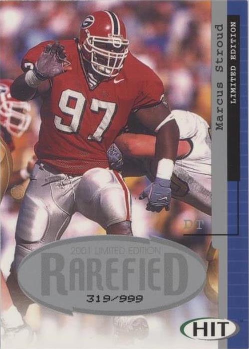 2001 SAGE Hit - Rarefied Silver #R42 Marcus Stroud /999 (RC) for sale ...