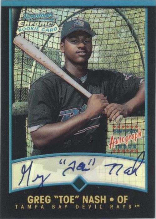 2001 Bowman Chrome - Rookie Refractors #331 Greg Nash /500 (AU, RC) for ...