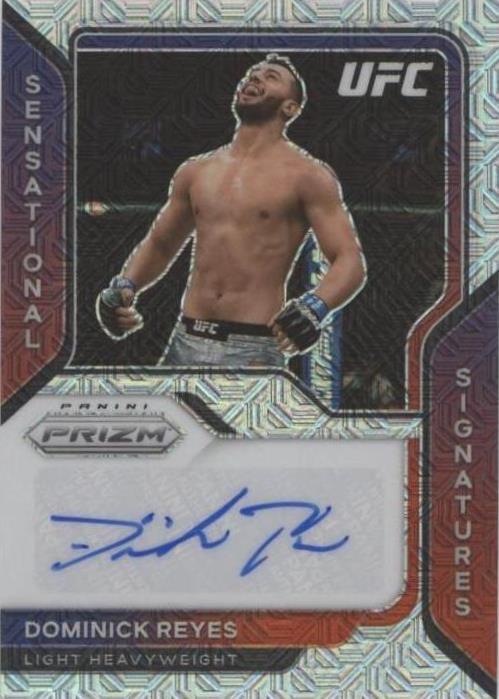 2021 Panini Prizm UFC - Sensational Signatures Dominick Reyes #SS-DRY ...