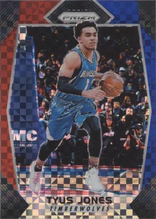 2017-18 Panini Prizm - Tyus Jones #89 Red White & Blue Prizm for sale ...