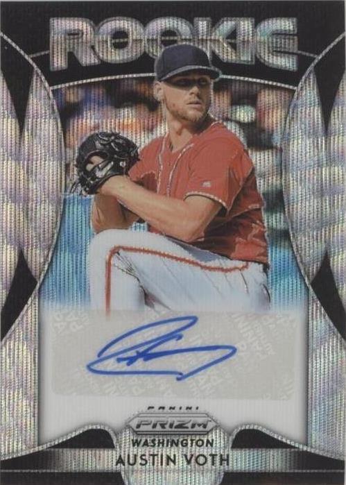2019 Panini Prizm - Rookie Autographs Austin Voth #RA-AV Blue Wave ...