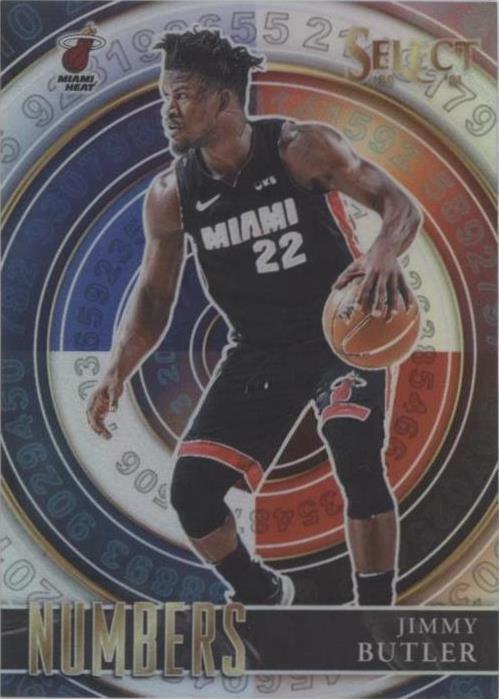 2020-21 Panini Select - Select Numbers Jimmy Butler #35 Silver Prizm ...