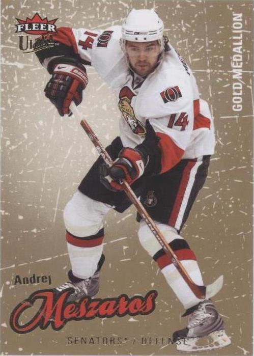 2008-09 Fleer Ultra - Andrej Meszaros #61 Gold Medallion for sale ...