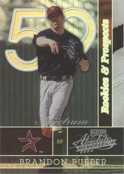2002 Playoff Absolute Memorabilia - Spectrum #197 Brandon Puffer /50 ...