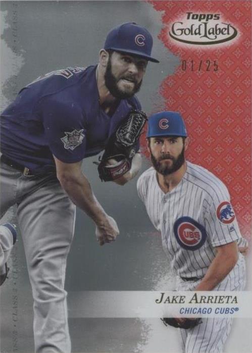 2017 Topps Gold Label - Class 3 Red #6 Jake Arrieta /25 for sale online ...