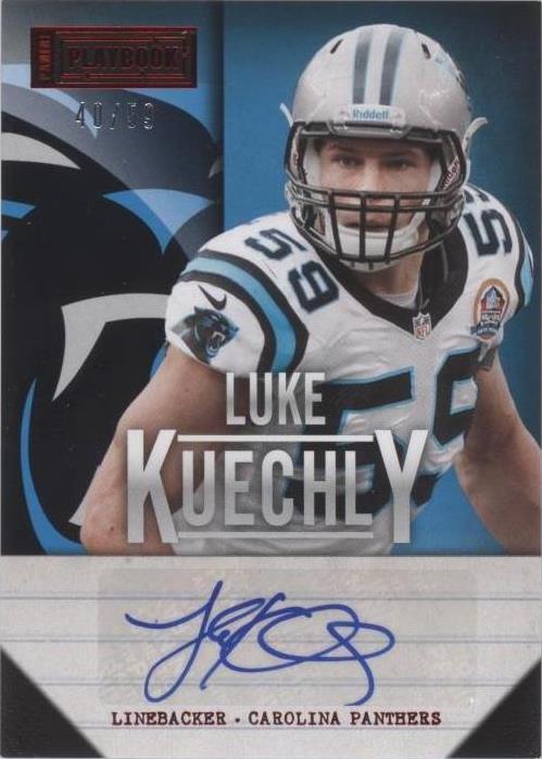 2013 Panini Playbook - Signatures Red #71 Luke Kuechly /59 (AU) for ...