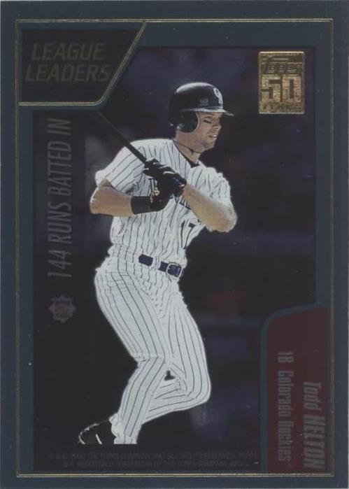 2001 Topps - League Leaders Todd Helton, Edgar Martinez #393 for sale ...
