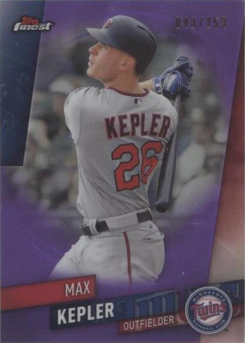 2019 Topps Finest - Purple Refractor #69 Max Kepler /250 for sale ...
