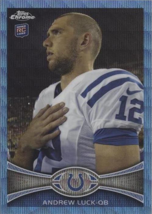 2012 Topps Chrome - Blue Wave Refractors Andrew Luck #BW-60 (RC) for ...