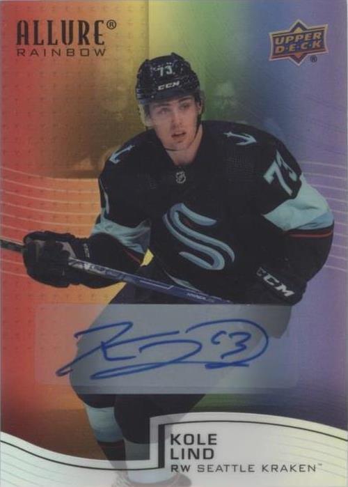 2021-22 Upper Deck Allure - Rainbow Kole Lind #R-32 Full Autographs (AU ...