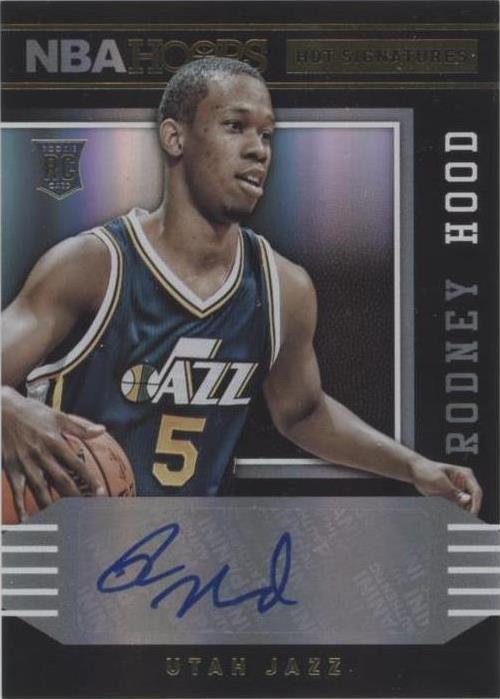 2014-15 NBA Hoops - Hot Signatures #85 Rodney Hood (AU, RC) for sale ...