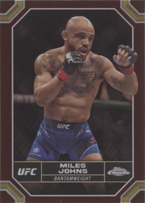 2024 Topps Chrome UFC - Miles Johns #140 Magenta Refractor (RC) for ...