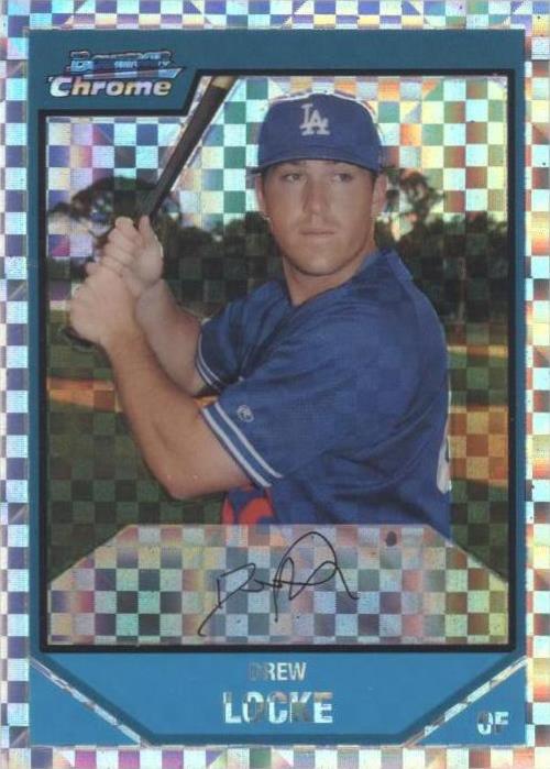 2007 Bowman Chrome - Prospects X-Fractor #BC153 Drew Locke /250 (RC ...