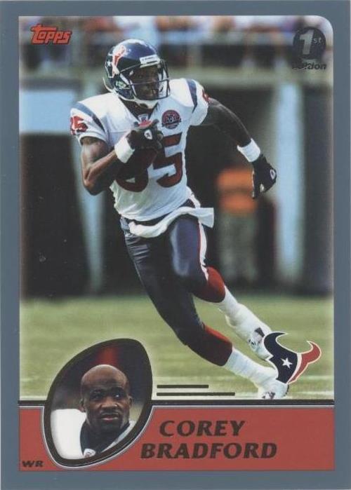 2003 Topps - 1st Edition #9 Corey Bradford for sale online | eBay