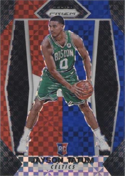 2017-18 Panini Prizm - Red, White & Blue Prizm #16 Jayson Tatum (RC ...