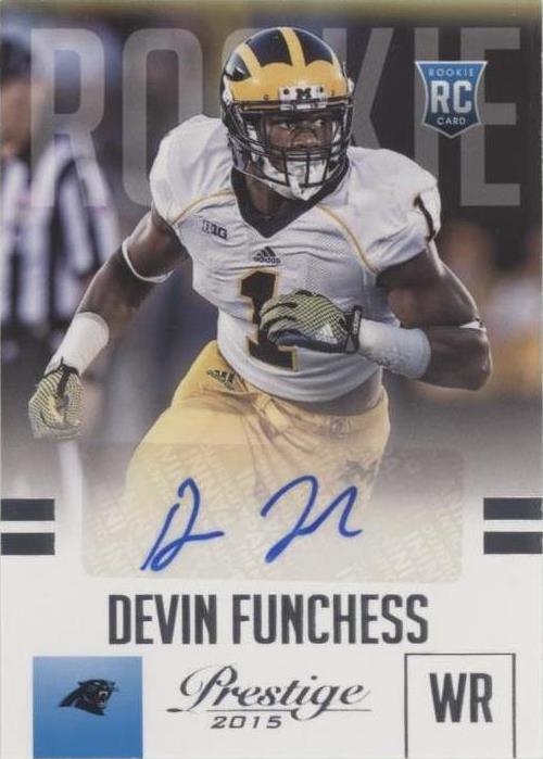 2015 Panini Prestige - Rookie Signatures #230 Devin Funchess (AU, RC ...