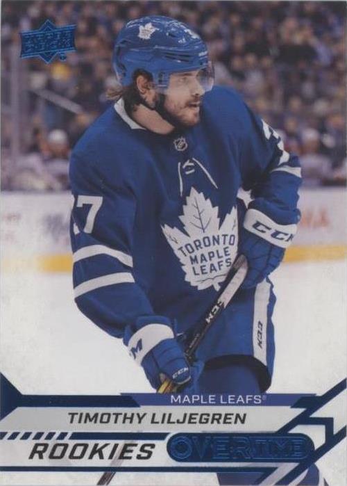 2020-21 Upper Deck Overtime - Blue #59 Timothy Liljegren (RC) for sale ...