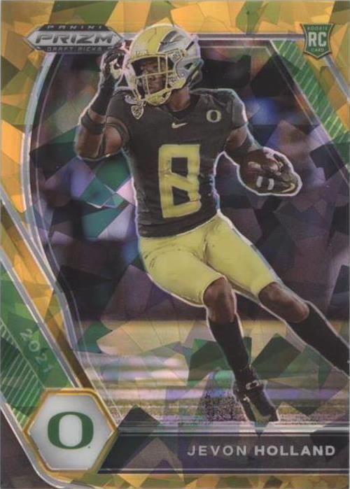 2021 Panini Prizm Draft Picks - Jevon Holland #149 Gold Ice Prizm (RC ...