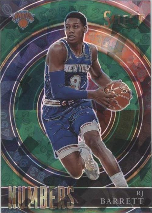 2020-21 Panini Select - Select Numbers RJ Barrett #40 Green Prizm for ...