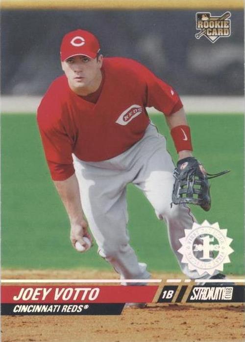 2008 Topps Stadium Club - First Day Issue Fielding #112 Joey Votto (RC ...