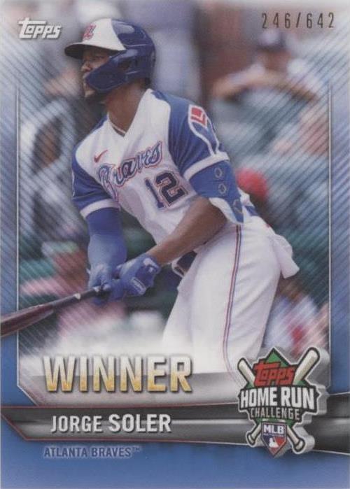 2021 Topps - Home Run Challenge Winner August #HRW-35 Jorge Soler /642 ...